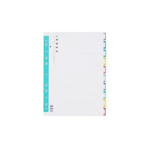 hplusmall 화일 바인더 인덱스분류화일10분류 PP A4 (A691-7) - 핫트랙스