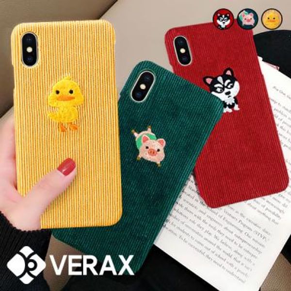 VERAX P181 아이폰6S플러스 레트로 코듀로이동물 케이스 - 핫트랙스