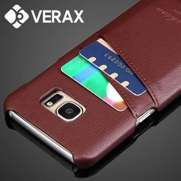 VERAX P018 갤럭시S6엣지플러스 카드수납 가죽 케이스 - 핫트랙스