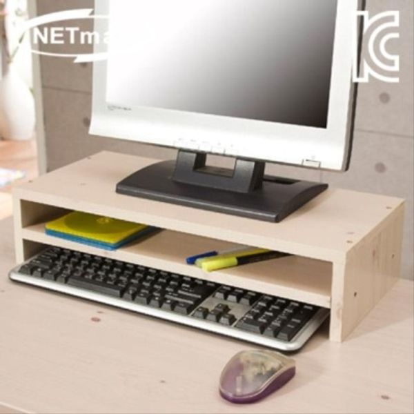 hplusmall NETmate 2단 모니터 받침대 (워시) - 핫트랙스