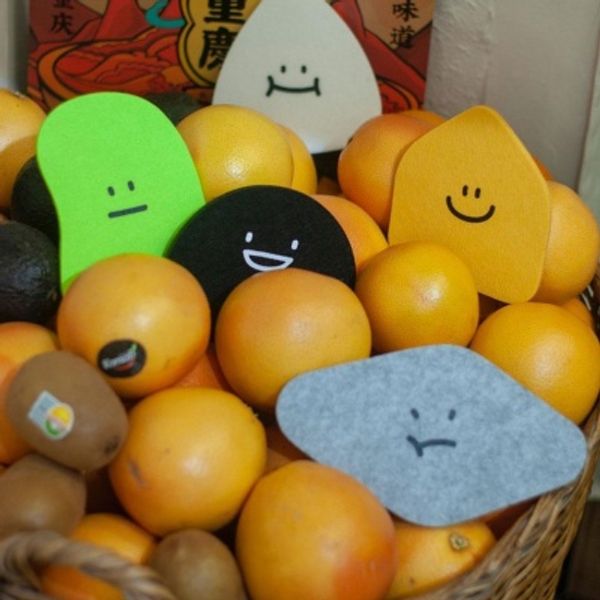 ZIPDREE FAFA 이모지 테이블 펠트패드 세트 컵받침대 - 핫트랙스