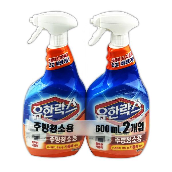 hplusmall 유한락스 주방청소용 600ml 2P -O(WB74686) - 핫트랙스