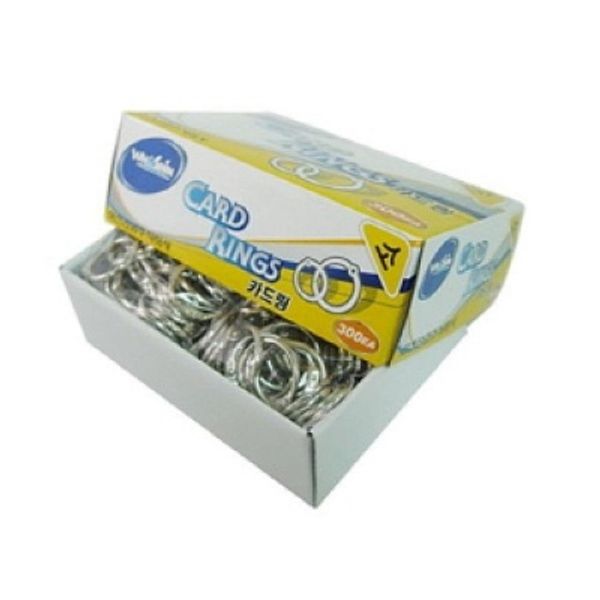 hplusmall 카드링(소-300입)문구 스테플러 철재류 핀 카드링 - 핫트랙스