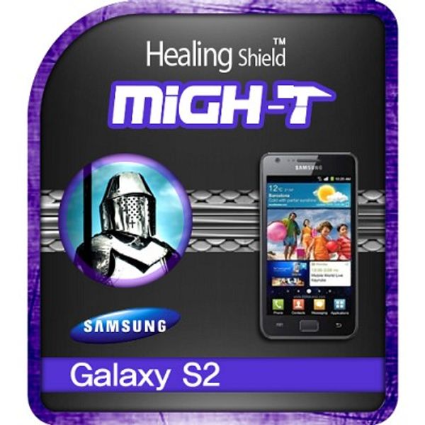 Healing Shield [힐링쉴드] 갤럭시S2 M250K SKT전용 마이티 안티쇼크 충격흡수(방탄)보호필름 2매(HS140108) - 핫트랙스