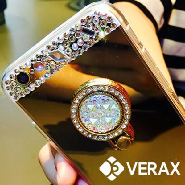 VERAX P176-3 아이폰5 5S 트윙클 큐빅 실버 미러 젤리케이스 - 핫트랙스