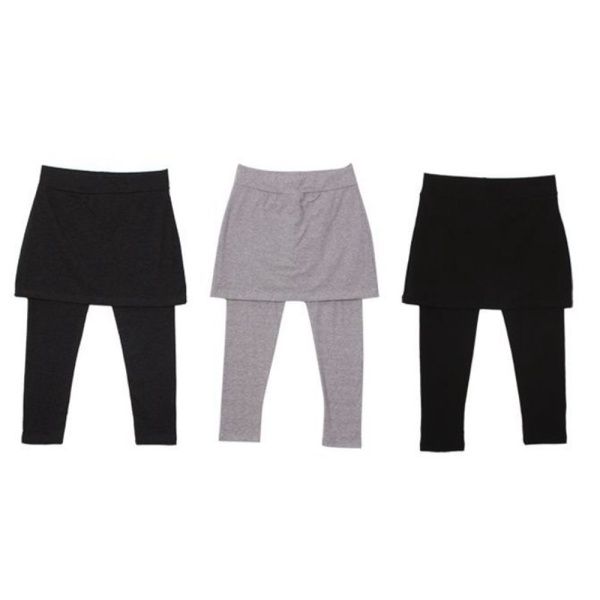 hplusmall 면스판 레깅스 7부 필라테스 요가복 치마 레깅스[WD2B - 핫트랙스