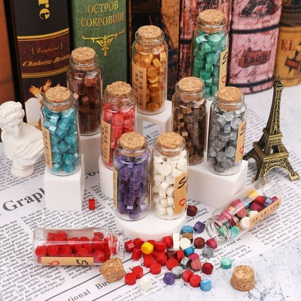 hplusmall 실링왁스 왁스씰 스탬프 왁스 실링 편지 인장 다꾸[W8 - 핫트랙스