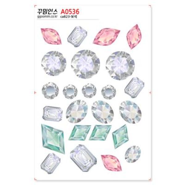 ggoomim A0536-꾸밈인스스티커_보석 - 핫트랙스