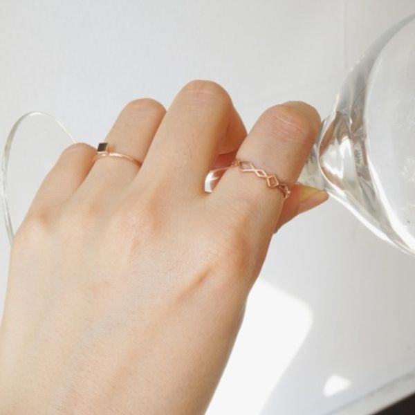 녹다 14k gold net ring - 핫트랙스