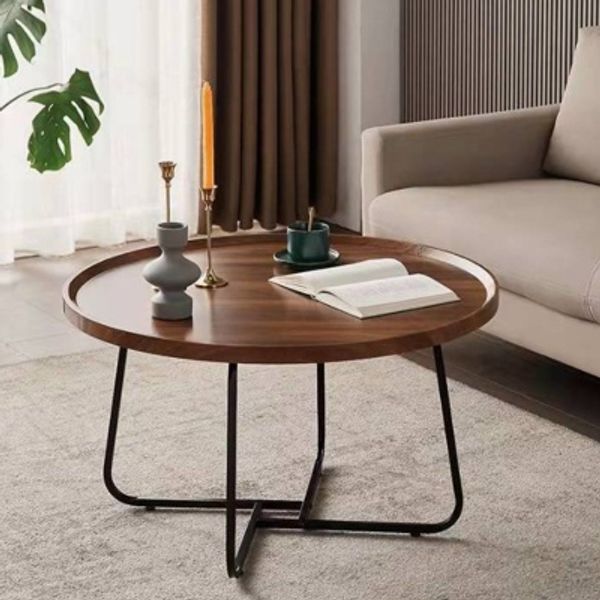 shoppingplan 거실 티테이블(80cm)(브라운) - 핫트랙스