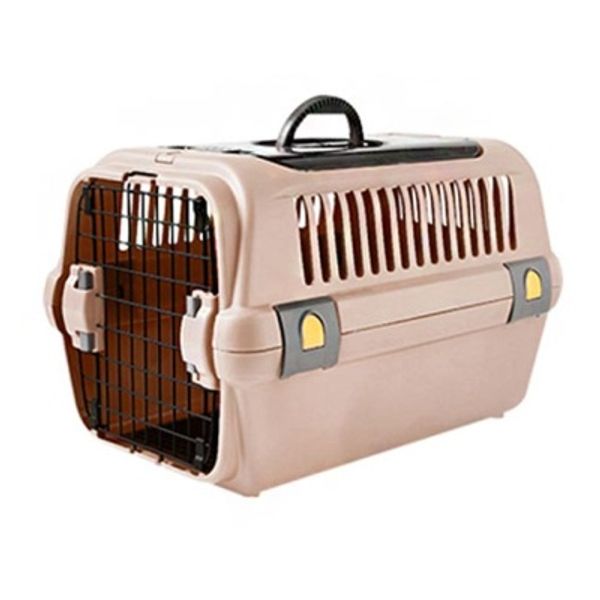 hplusmall 강아지 고양이 이동 캐리어 이동장 하우스 브라운M - 핫트랙스