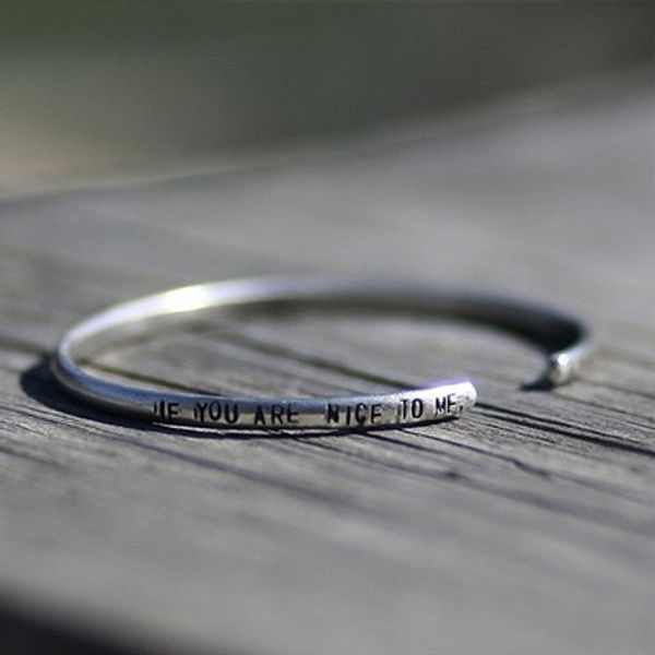 souk [수크] BS-024 철인글자팔찌(letter punch bracelet) - 핫트랙스