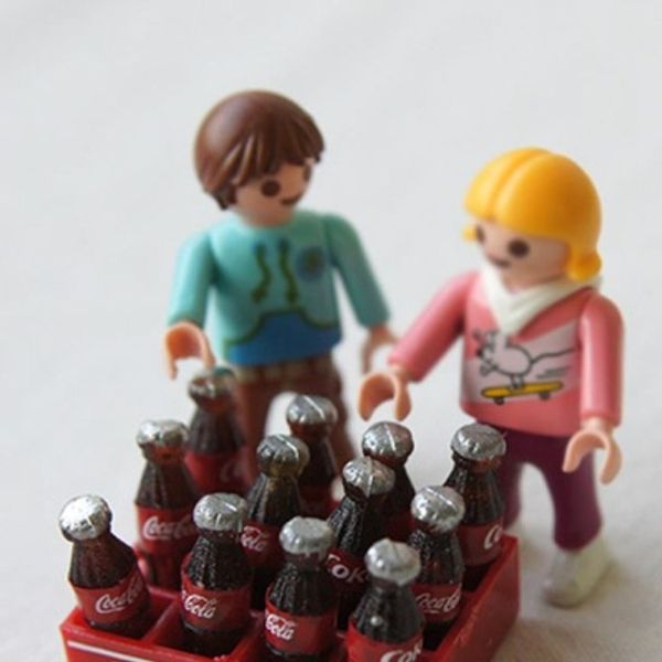 hplusmall 하나씩 쏙쏙 끼우는 박스 코카콜라 미니어처 - 핫트랙스