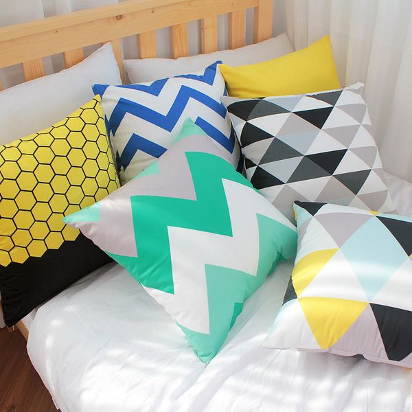 shininghome 러프 소파 쿠션(솜포함) 45x45 컬러풀데이 F 2P - 핫트랙스