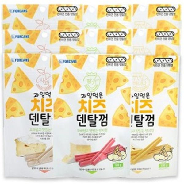 hplusmall D17 과일먹은 치즈덴탈껌100g 9개세트(3종 3개) - 핫트랙스