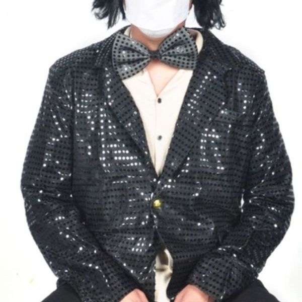 hplusmall PW 반짝이자켓의상(블랙105) 무대 사회자 장기자랑 - 핫트랙스