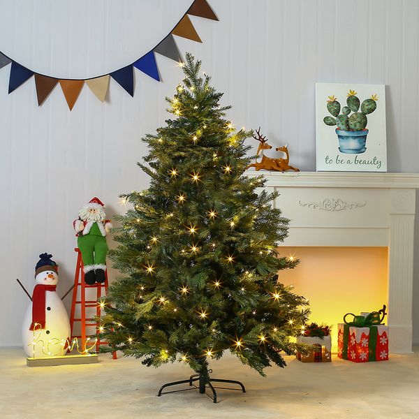 shoppingplan 150cm 전나무 혼합 트리+100구 LED 전구포함 (3colors - 핫트랙스