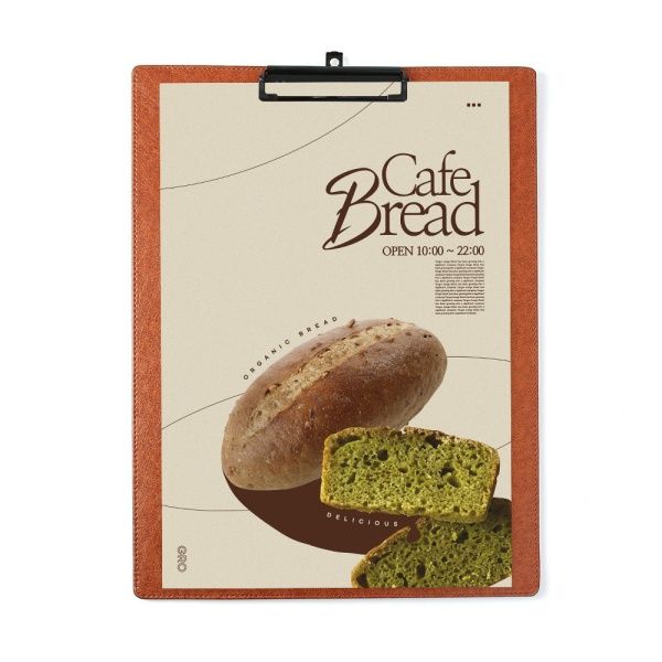 shoppingplan 비즈니스 가죽 클립보드(A3) 테이블 카페 메뉴판 - 핫트랙스