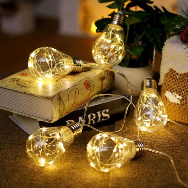 hplusmall HWA 캠핑 LED전구 10구 웜색 알전구 2.7m[WD1F08B] - 핫트랙스