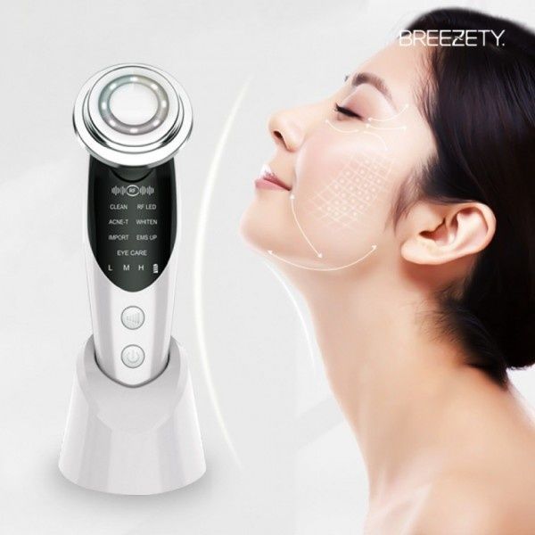 ERUM 브리즈티 갈바닉 고주파 LED 얼굴 마사지기 피지 각질 - 핫트랙스