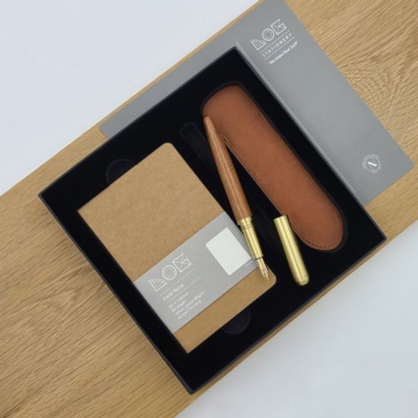 LOG Gift Set - NT502S (필드노트,만년필FP-502,펜슬리브) - 핫트랙스
