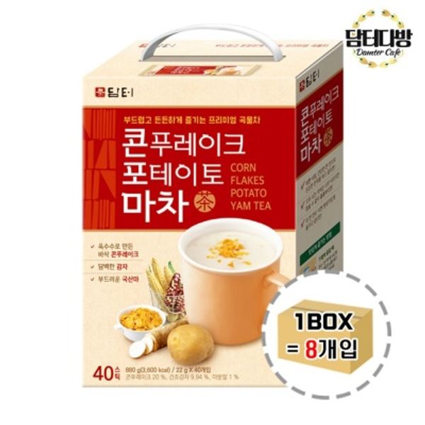 hplusmall 담터 콘푸레이크 포테이토 마차 40스틱 1BOX (8개입) - 핫트랙스