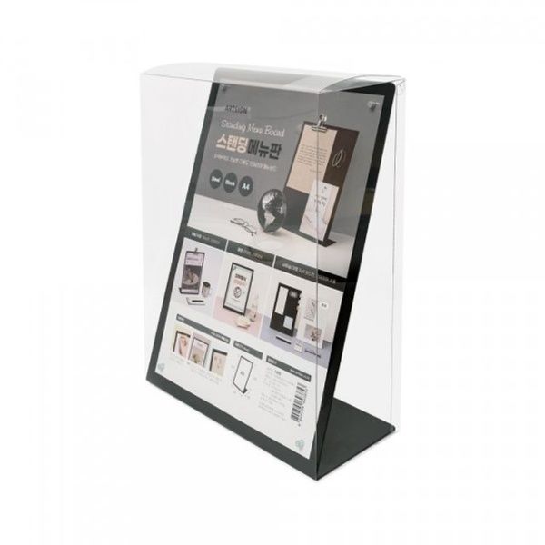 hplusmall 스탠딩메뉴판A4(L자/검정) 1442[WB4A277] - 핫트랙스