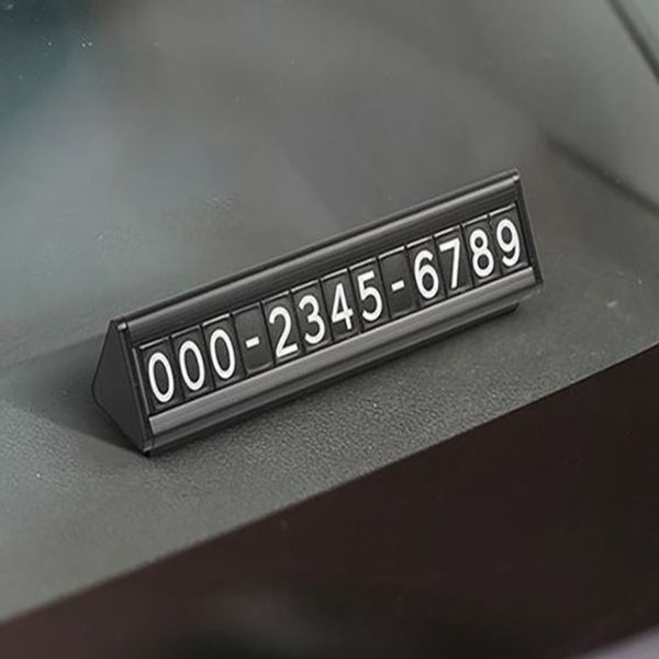 hplusmall 차량용품 주차번호판 고급 양면 자석칩 전화알림판[W8 - 핫트랙스