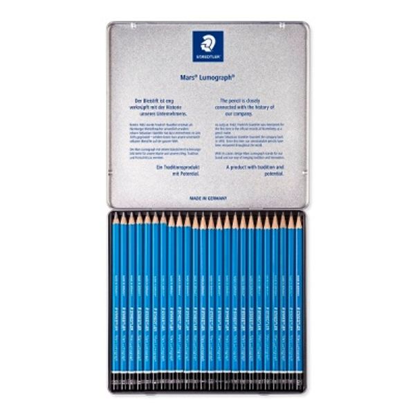 MOONGUBANJUM 스테들러 Mars Lumograph 전문가용연필 24본 100 G24 - 핫트랙스