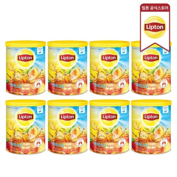 lipton 립톤 아이스티 복숭아 맛 1.5kg 8개 - 핫트랙스