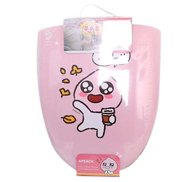 hplusmall 카카오프렌즈 무소음 하드 변기커버 어피치D형(대형) - 핫트랙스