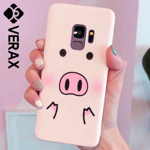 VERAX P163 갤럭시S9 피그 스마트톡 실리콘케이스 스트랩포함 - 핫트랙스