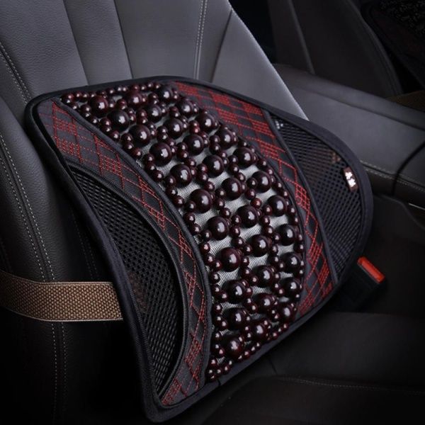 hplusmall BEST 통풍 자동차 등받이 원목지압 통풍 차량용등받이 - 핫트랙스