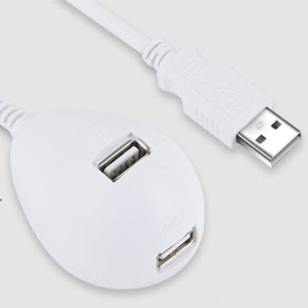 hplusmall 연장 케이블 USB2.0 스탠드 USB연장선 화이트 3m - 핫트랙스