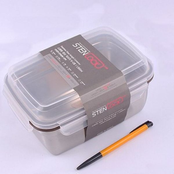 hplusmall 스텐락 큐브 직사각 6-2호 1950ml - 핫트랙스