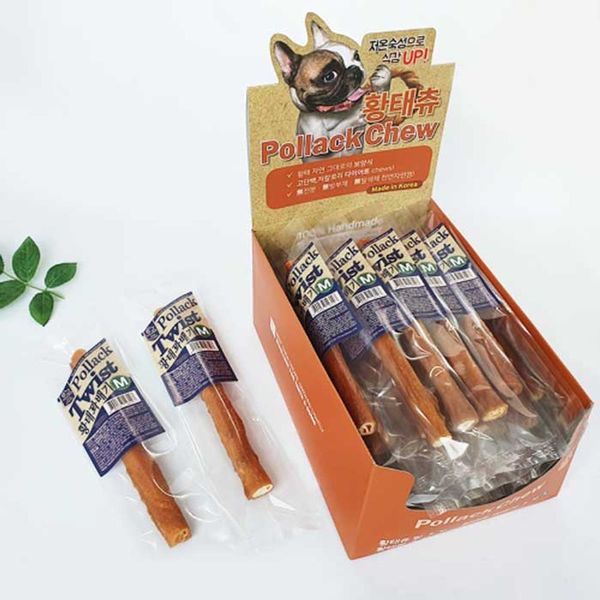 hplusmall 내추럴EX 황태꽈배기 M 20개 1타(WD05571) - 핫트랙스