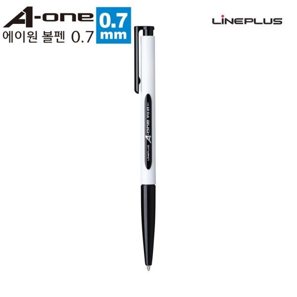hplusmall 에이원 볼펜 0.7 (12개입) 1다스 (블랙)(WBBBB12) - 핫트랙스
