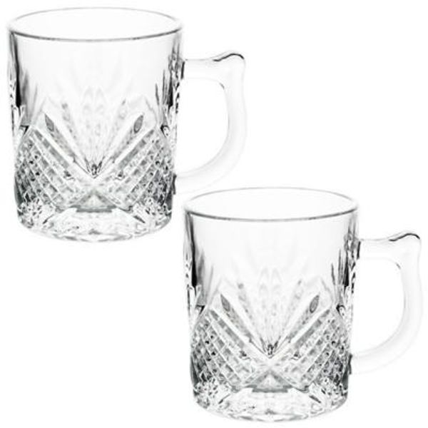 아트웨어 머그 250ml 2P세트 투명 커피 유리 머그잔 물컵 - 핫트랙스