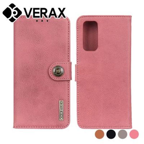 VERAX P536 갤럭시A30 골드 버튼 카드수납 가죽 케이스 - 핫트랙스