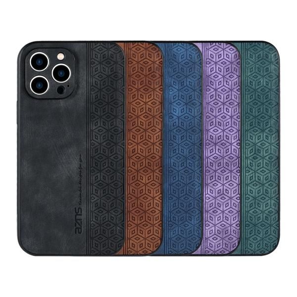 VERAX 갤럭시S23 스퀘어 패턴 레더 커버 가죽 케이스 p775 - 핫트랙스