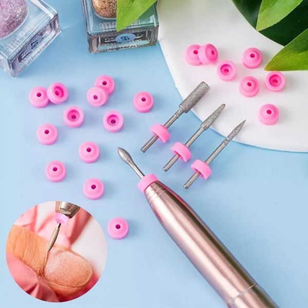 hplusmall 네일아트 전동샤퍼 드릴 보호 비트 방진캡 10개입[WB8 - 핫트랙스