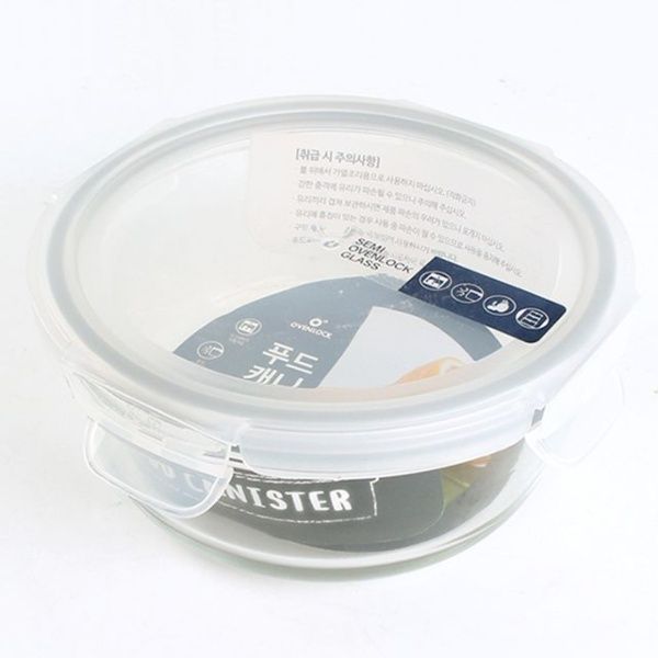 hplusmall 슈마켓 세미 오븐락 글라스 찬통 원형 2호 620ML[WCF0 - 핫트랙스
