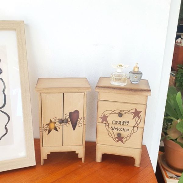 Countryitem 컨츄리 우드 미니 수납 데코소품 2type - 핫트랙스