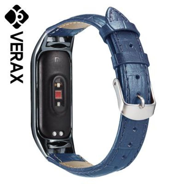 VERAX SS037 미밴드6 심플 컬러 레더 스마트워치 스트랩 - 핫트랙스