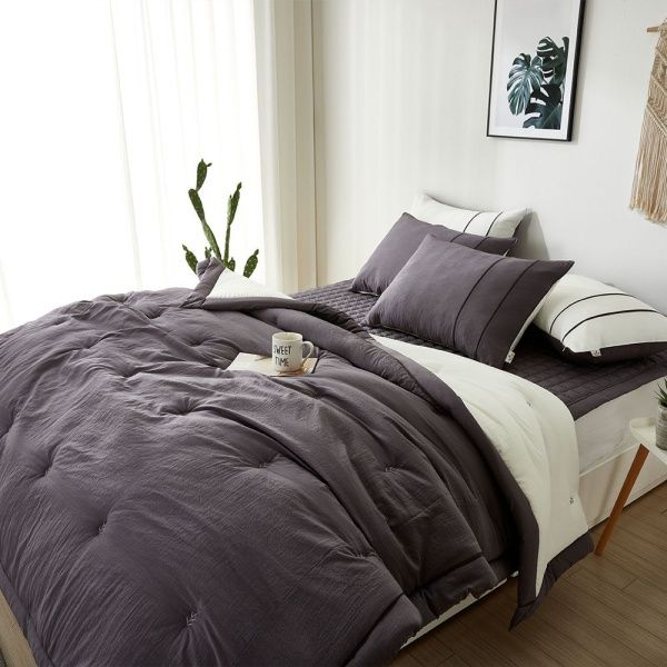 hplusmall 더크린 로얄크라운 마이크로모달 차렵이불 K차콜[WB84 - 핫트랙스