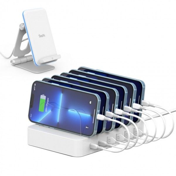 ERUM LED 고속 무선충전 멀티충전기 - 핫트랙스