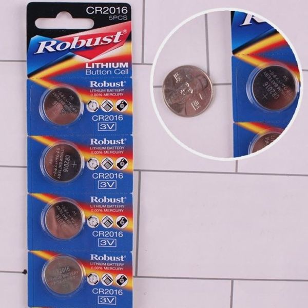 hplusmall 수은 리튬건전지 ROBUST CR2016 1팩 5알[WA8DF4F] - 핫트랙스