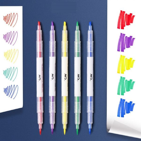 hplusmall 5색 양면 마일드라이너 형광펜(WC54204) - 핫트랙스