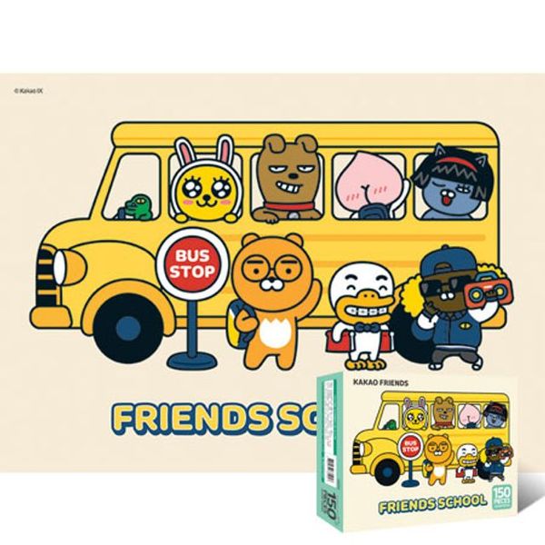 hplusmall 150피스 직소퍼즐 - 카카오프렌즈 스쿨버스(W2B8C75) - 핫트랙스