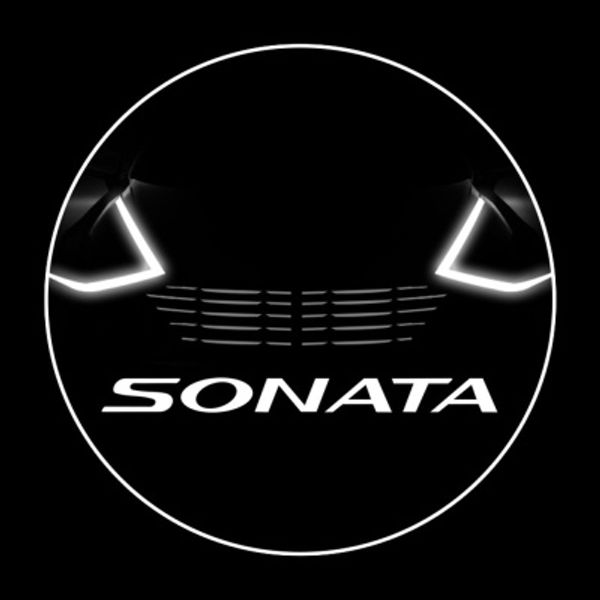 hplusmall 19년형 쏘나타 DN8 매립형 LED 도어라이트 2개한세트 - 핫트랙스